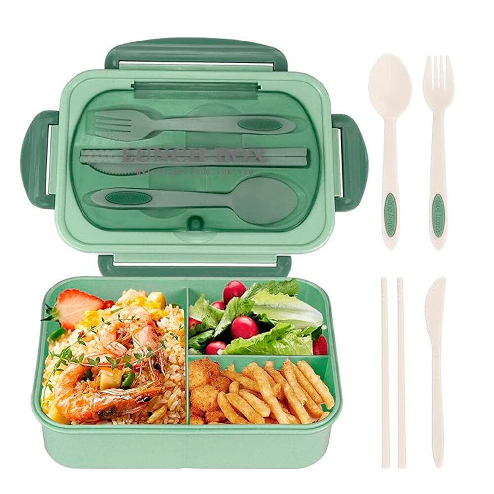 Lonchera Taper Portátil Hermética de Alimentos + Cubiertos Easy&Home ...