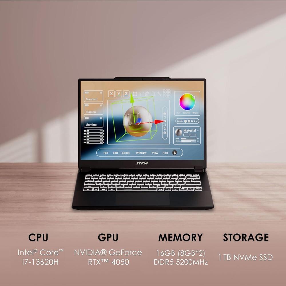 Laptop MSI Creator M14 2.8K 16GB RAM RTX 4050 | Promart.pe - Promart