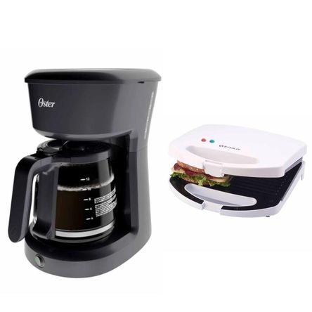 Combo Cafetera Oster BVSTDCS12B + Sandwichera ISG101 tipo grill - Promart