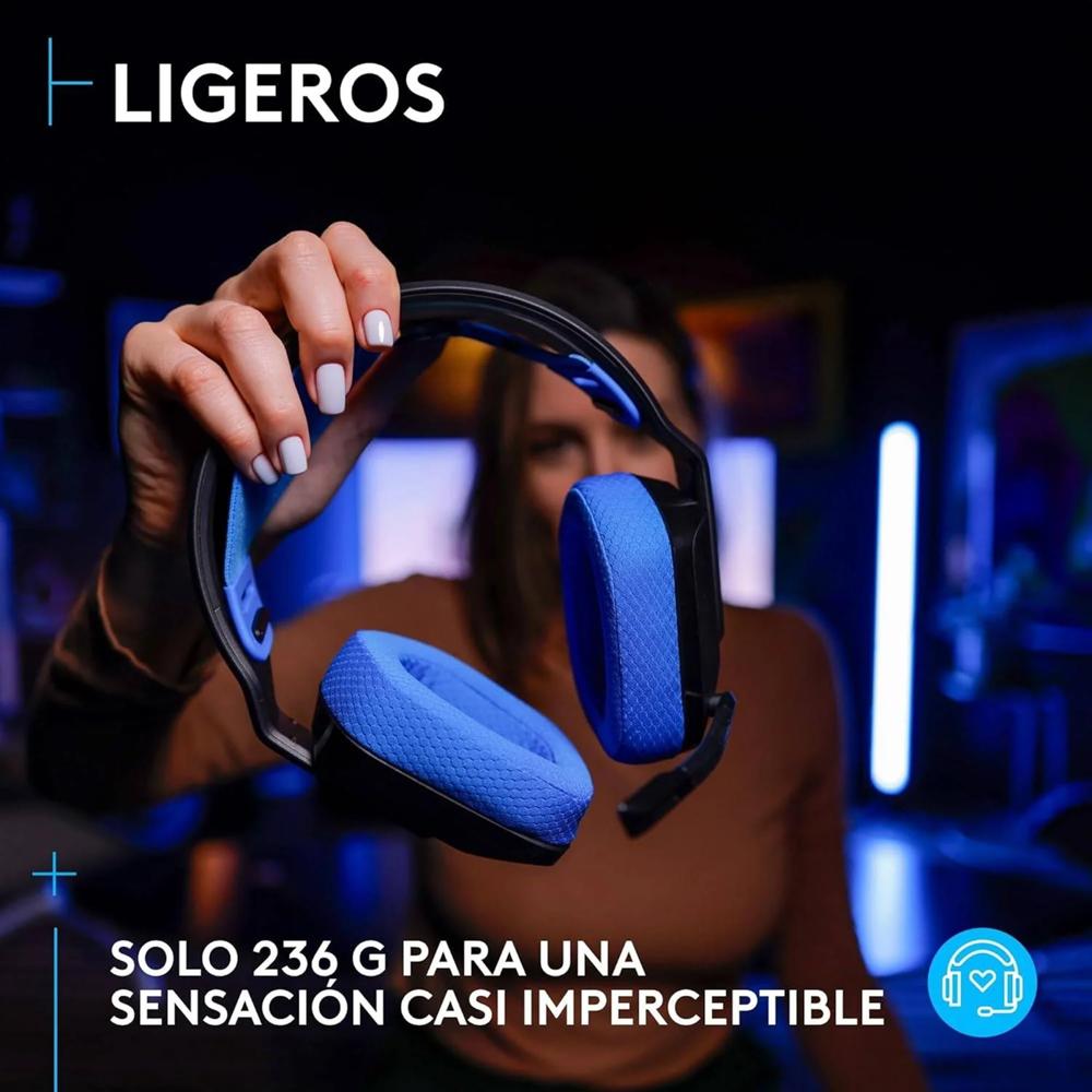 Audífono Logitech G535 Lightspeed Wireless - Blue - Promart