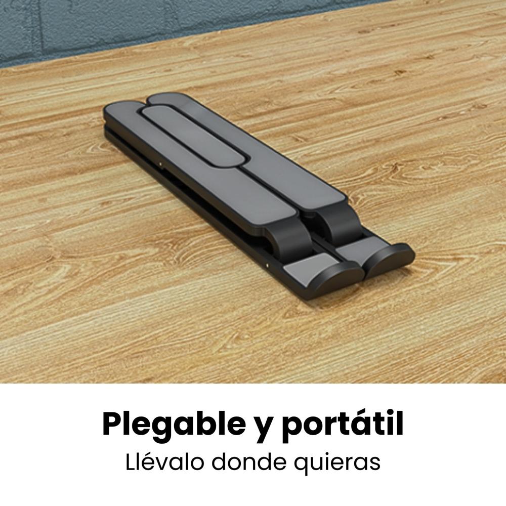 Soporte Plegable para Laptop XTech XTA130 6 Niveles de Inclinación y para Portátiles de 11 a 17 ...