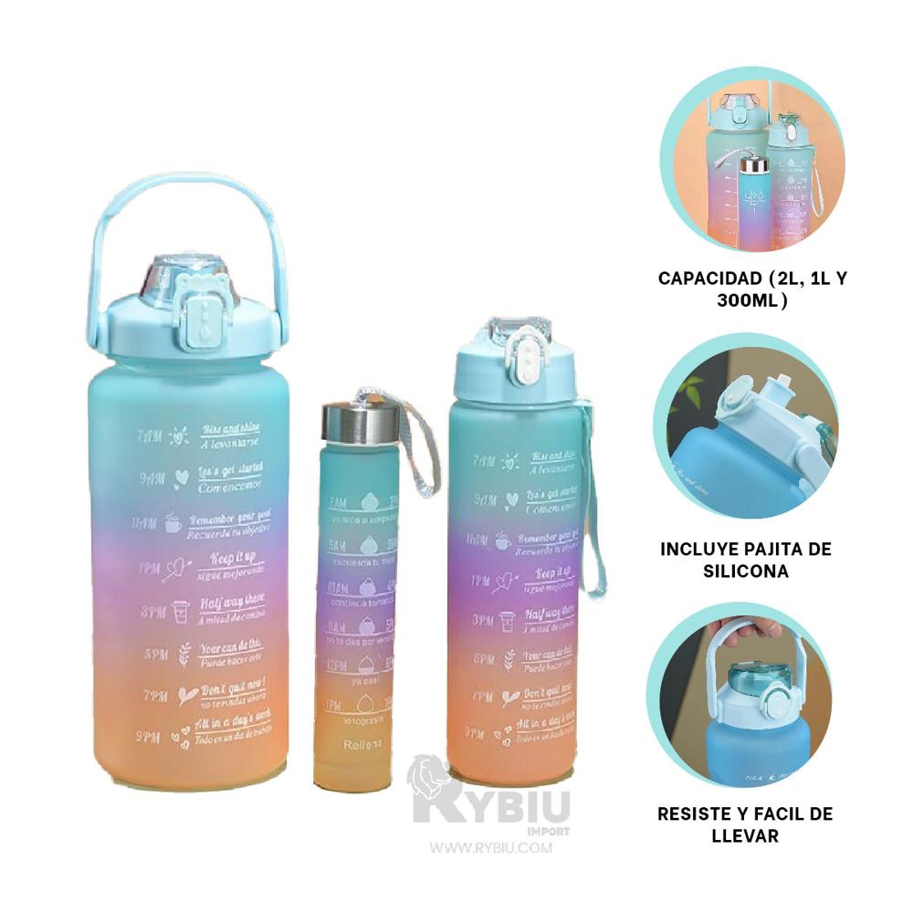 Botella Funcional con Tapa Verde Agua Y+Post-it Adhesivos - Promart