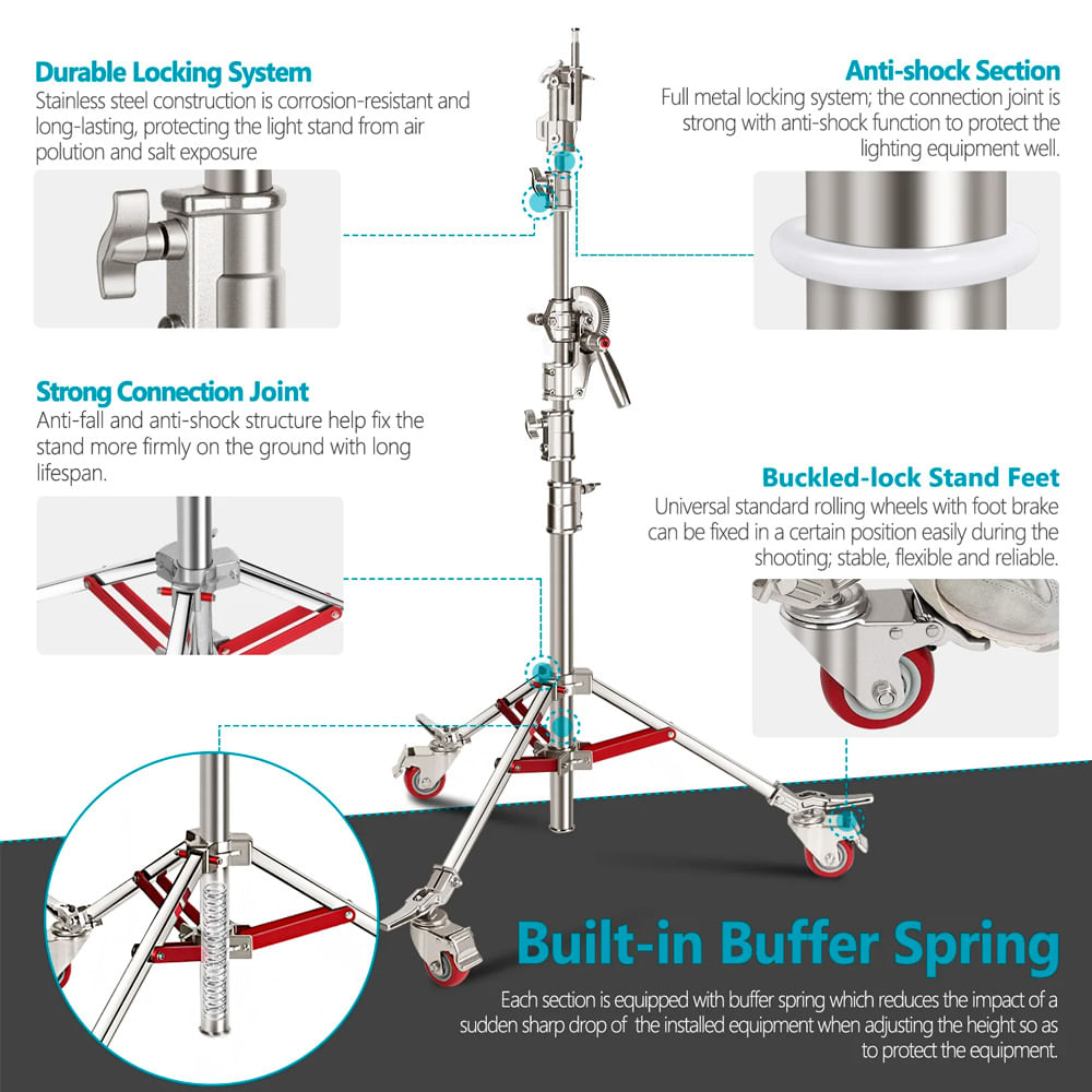 Parante Light Boom Neewer CS440W Silver | Promart.pe - Promart