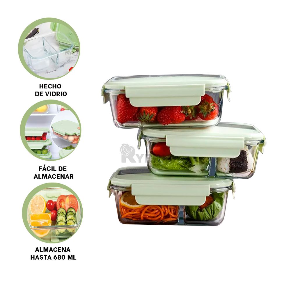 Taper Resistente Vidrio Tapa 1040ml Verde | Promart.pe - Promart