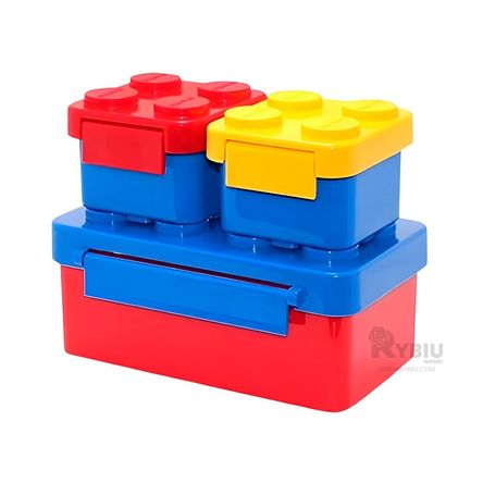 Recipiente de Modelo Lego Multicolor Y+Banderitas Adhesivas | Promart ...