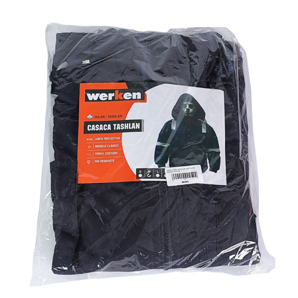 Casaca Tashlan Polar con cintas reflectivas Talla: Large Werken - Promart