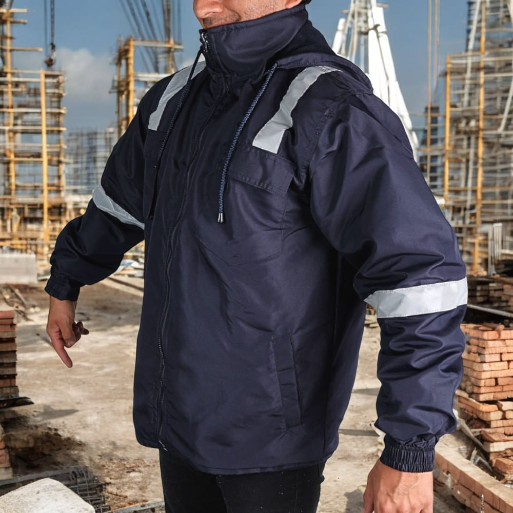 Casaca Tashlan Polar con cintas reflectivas Talla: Large Werken - Promart