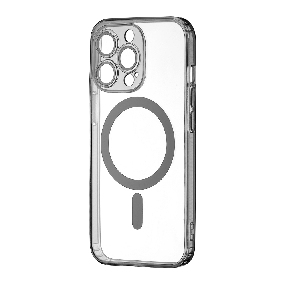 Funda para iPhone 12 Pro Max Magsafe Transparente Negro protector cam ...