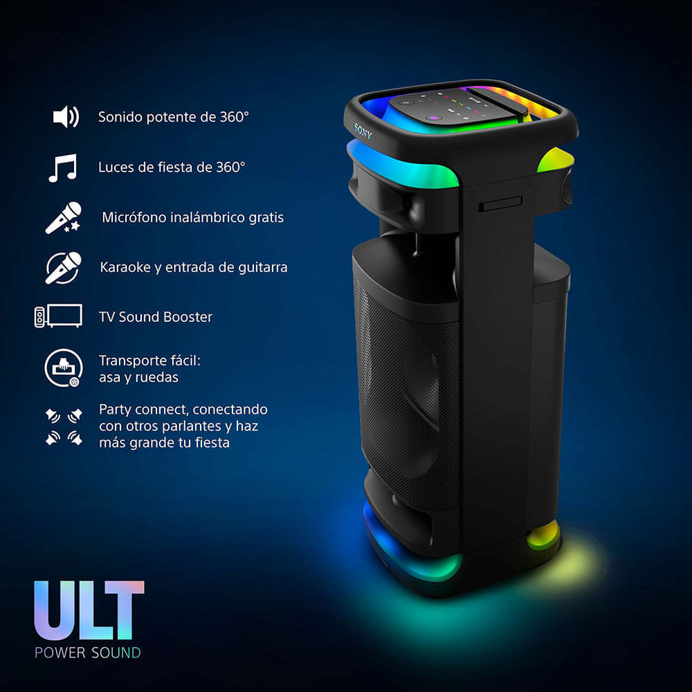 Parlante Bluetooth Sony SRS-ULT1000 de fiestas ULT TOWER 10 - Promart