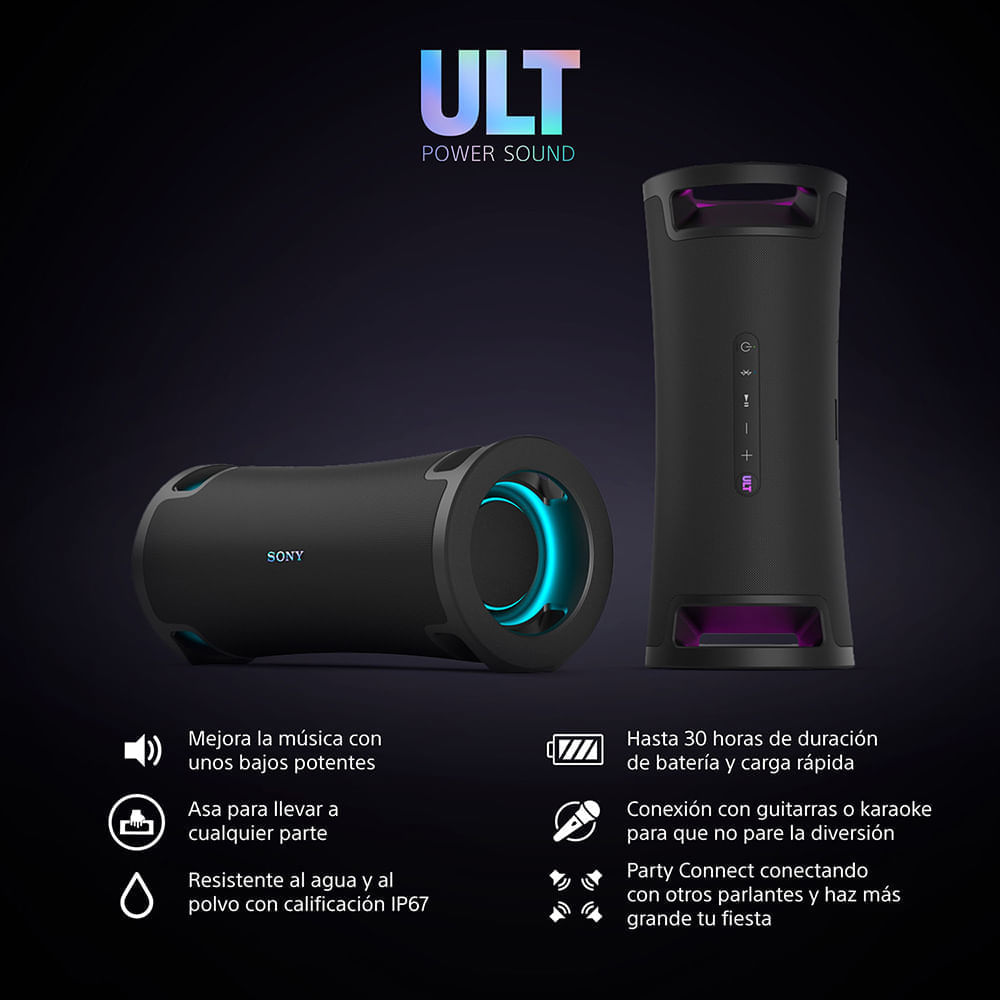 Parlante Bluetooth Sony SRS-ULT70 para fiestas ULT FIELD 7 - Promart