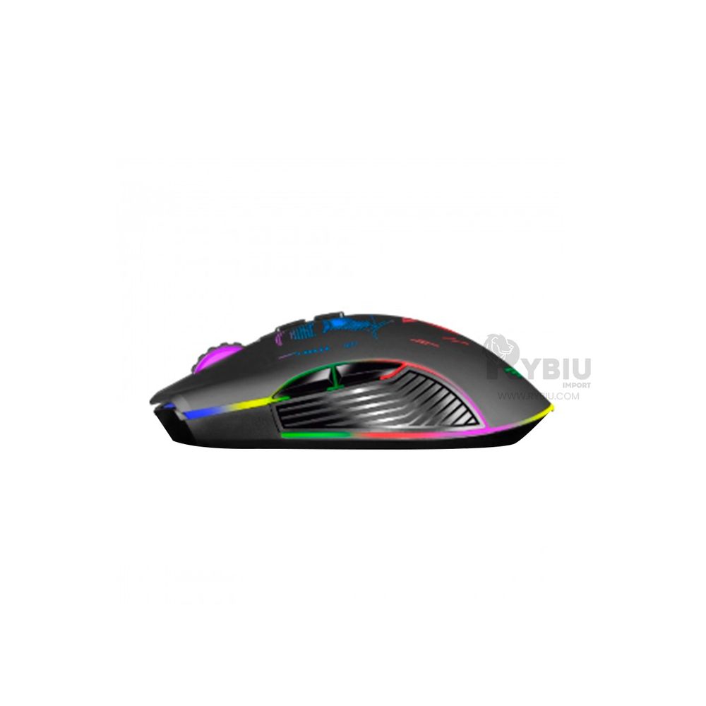 Mouse Portatil con Luces LED en Color Negro Y+Agendita - Promart