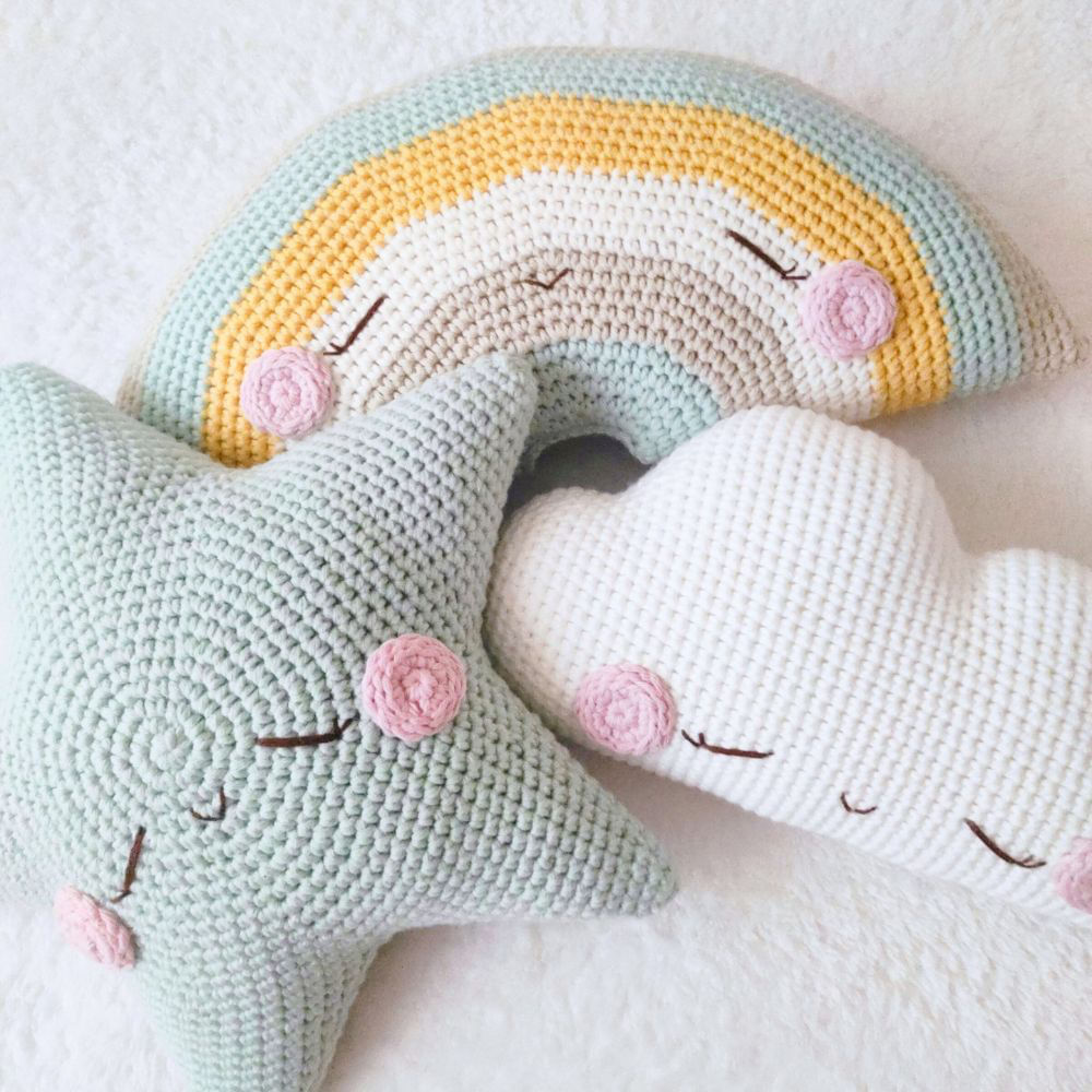 Pack x 3 Cojines Cuna Bebé BE CRAFTY Nube | Promart.pe - Promart