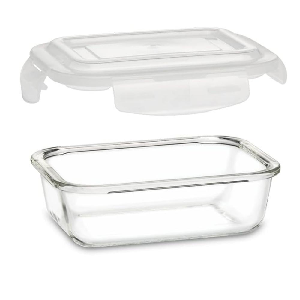 Taper de Vidrio Hermético Rectangular, Set de 3 Unidades - Promart