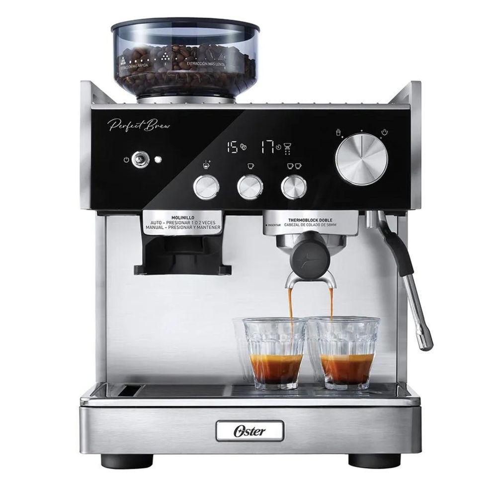 Cafetera Oster BVSTEM7400 para Espresso con Molinillo Inteligente - Promart