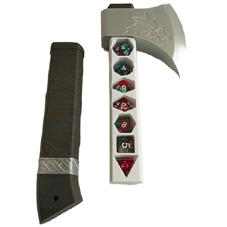 Hacha PortaDados 3D GEEKS PERU PLA - Promart