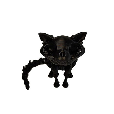Gato Calavera 3D GEEKS PERU PLA Negro - Promart