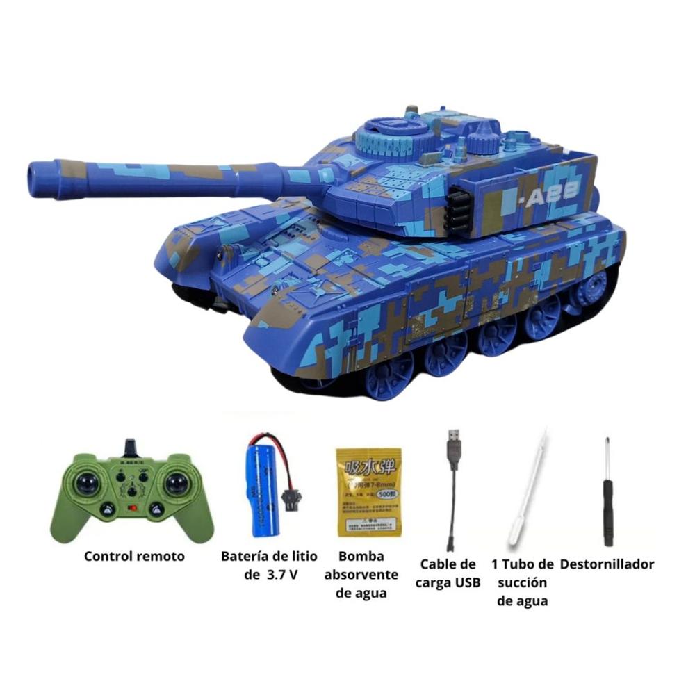 Carro Tanque Camuflado Lanza Hidrogel y Vapor Celeste - Promart