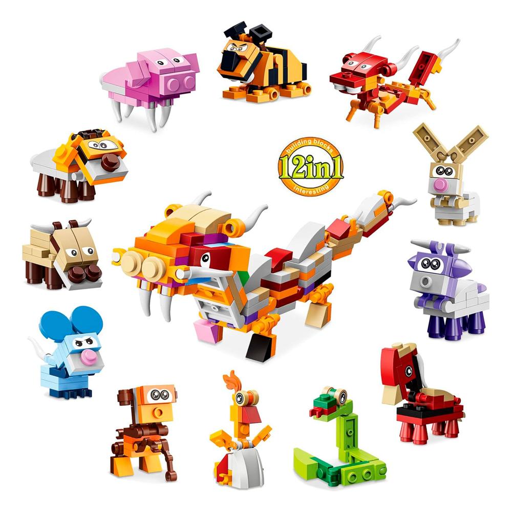 Juguete Armable de Animales 12en1 Didáctico - Promart