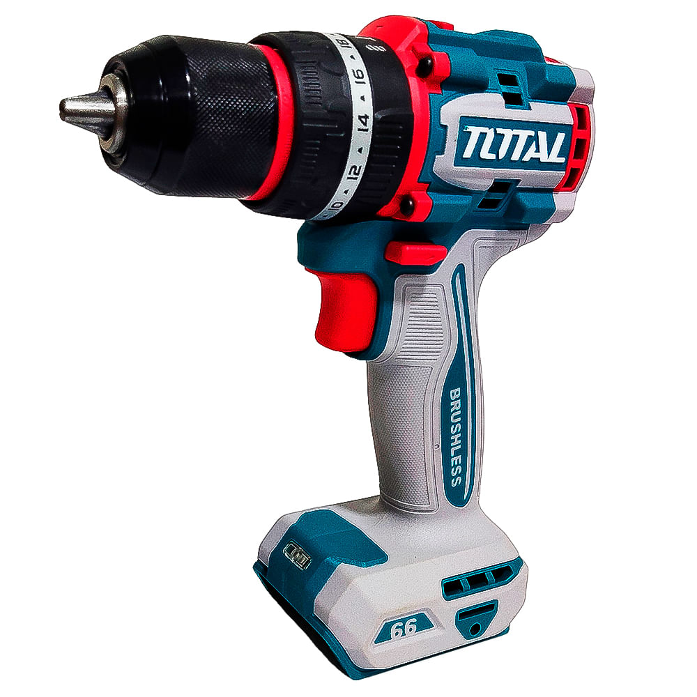 Taladro Atornillador Percutor Industrial 13mm Total TIDLI20668 20V 66Nm ...
