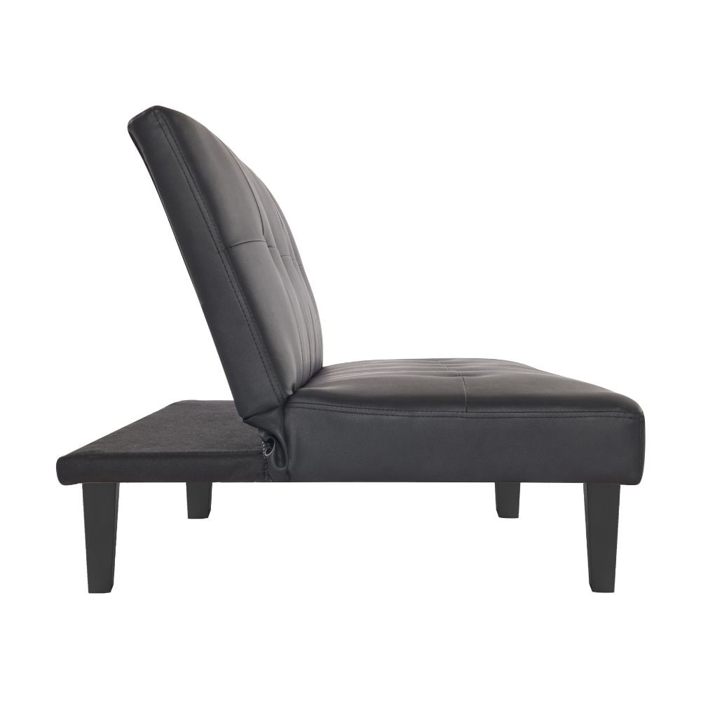 Futon Nuevo Arizona Cuero Pu Negro Orange - Promart