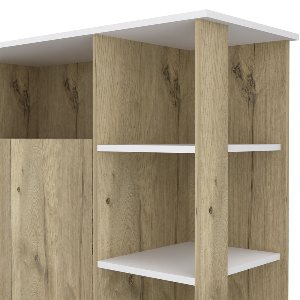 Mueble Meson de Cocina Bicolor 2 Puertas Melamina Duna/Blanco - Promart