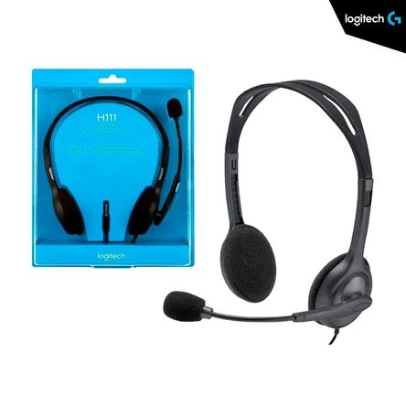 Auriculares LOGITECH STEREO HEADSET H111 (981-000612) / Conexión USB ...