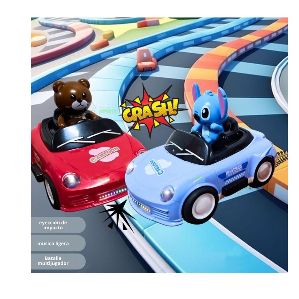 Juguete Set Carros Chocones Personajes con Control Remoto - Promart