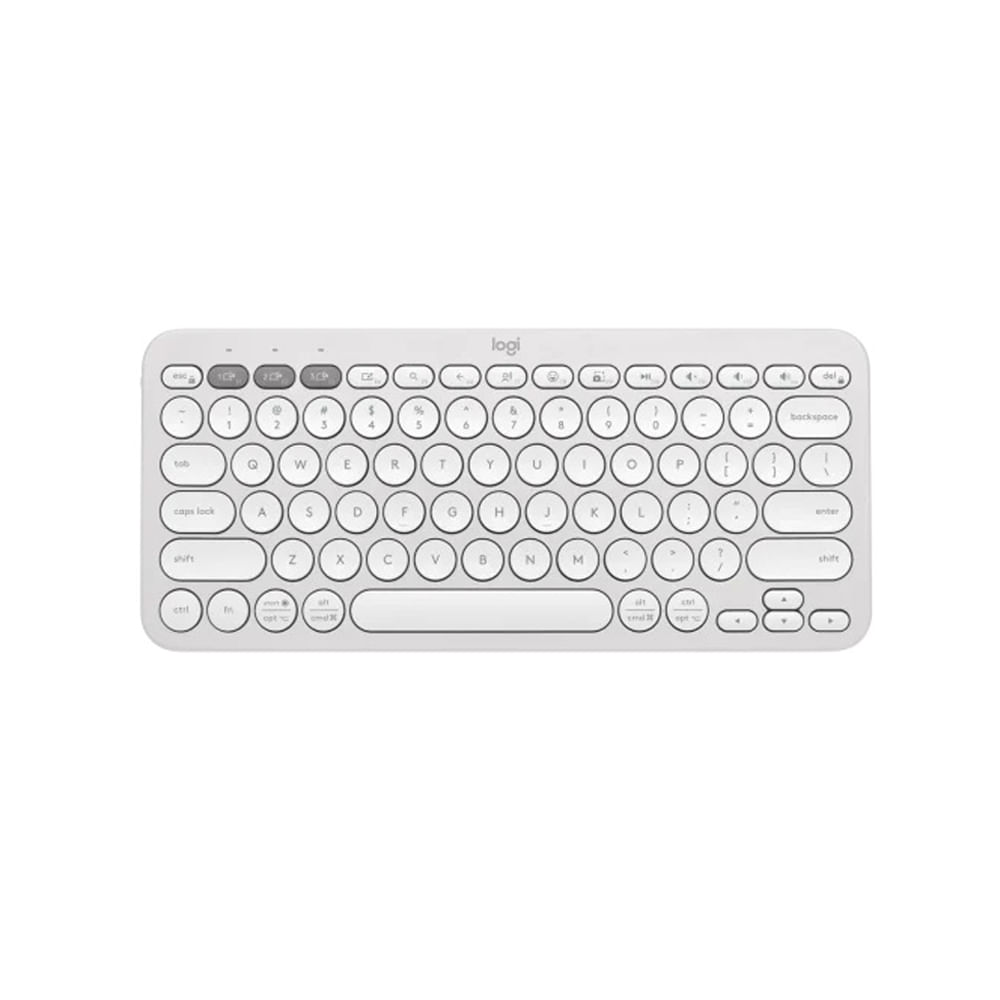 Teclado Logitech Pebble Keys 2 K380S Bluetooth White - Promart