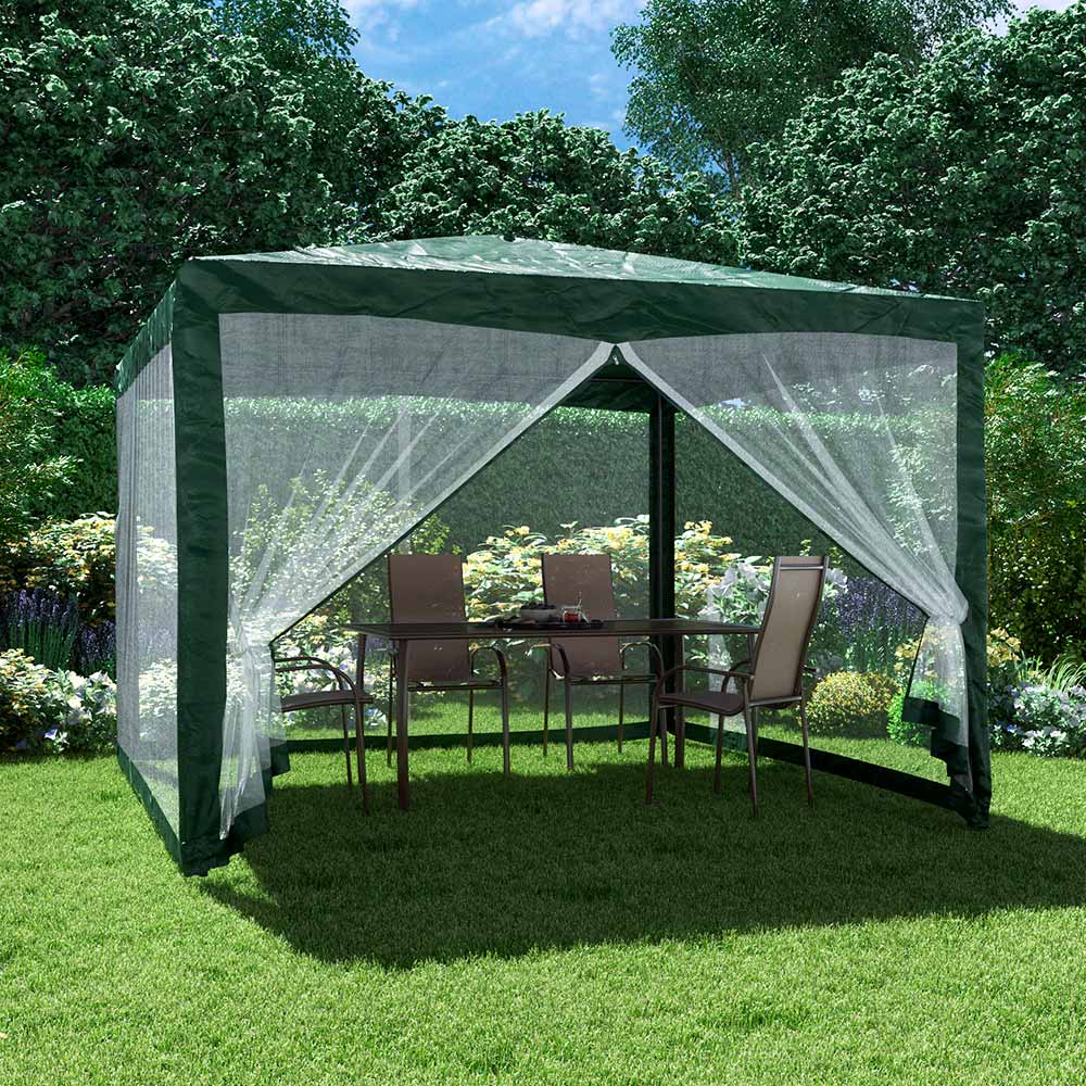 Toldo Armable 300x300cm Verde - con malla mosquitera Naterial - Promart