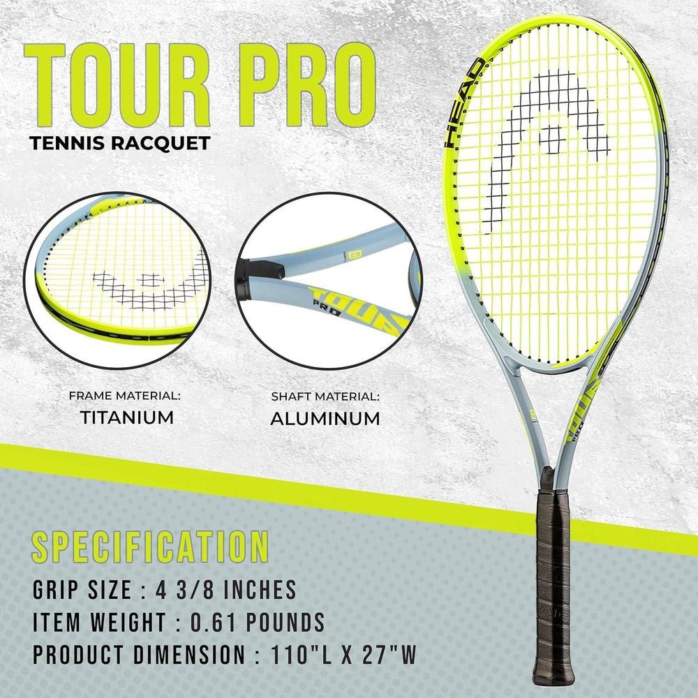 Raqueta De Tenis Head Head Tour Pro Amarillo - Promart