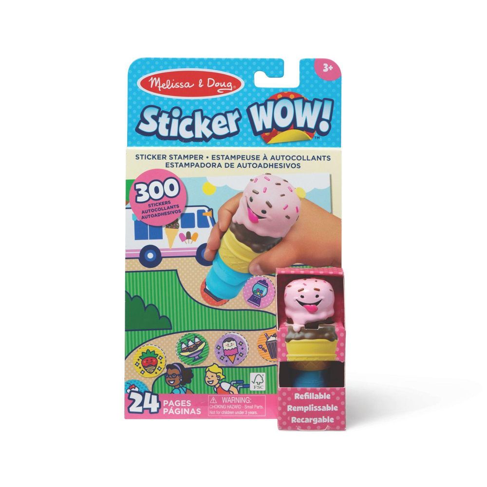 Sticker Wow Melissa & Doug 300 Stickers Modelo Helados - Promart