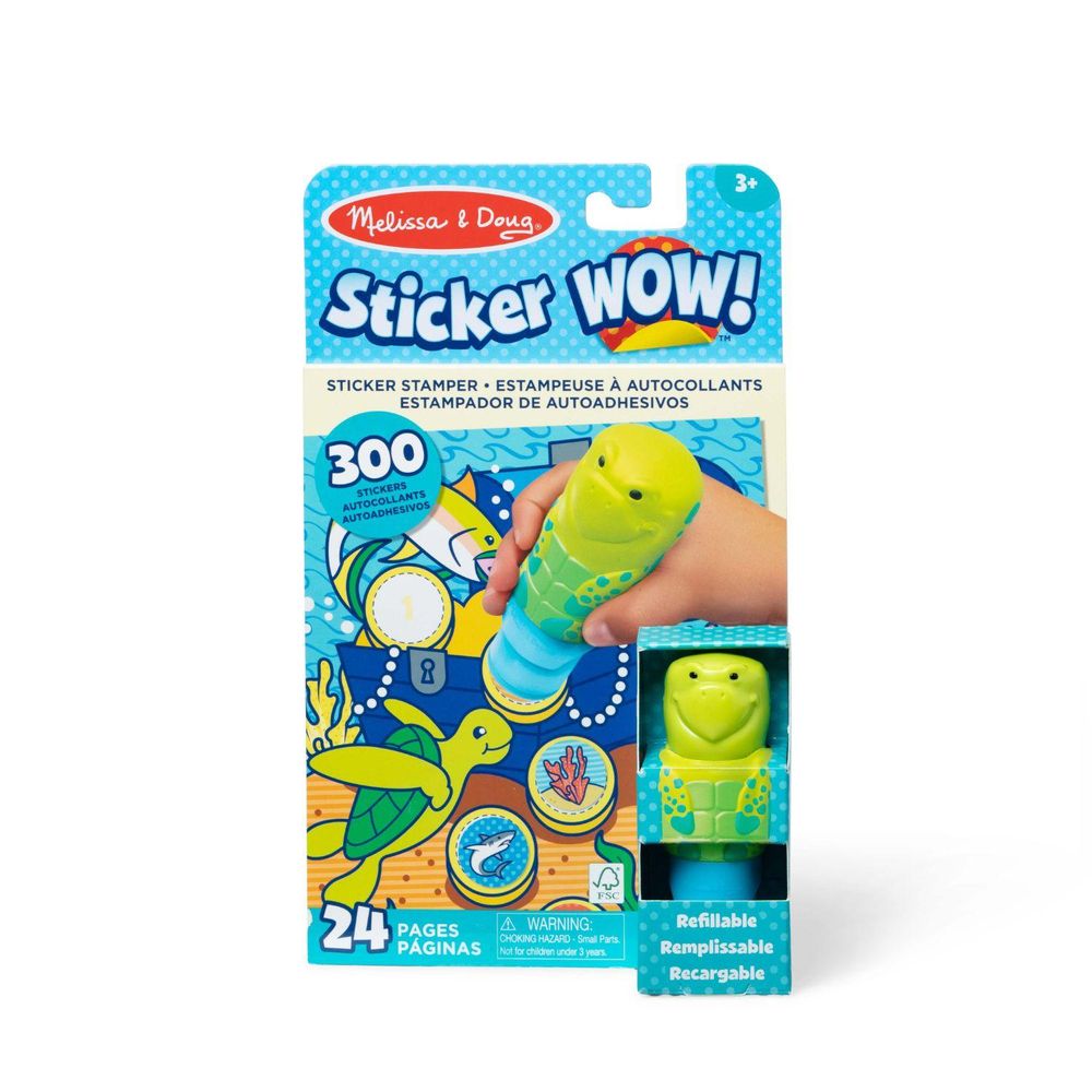 Sticker Wow Melissa & Doug 300 Stickers Modelo Tortuga - Promart