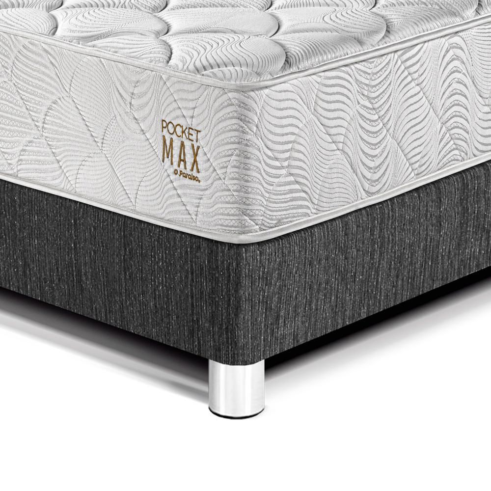 Cama Pocket Max 2 Plazas Charcoal - Promart