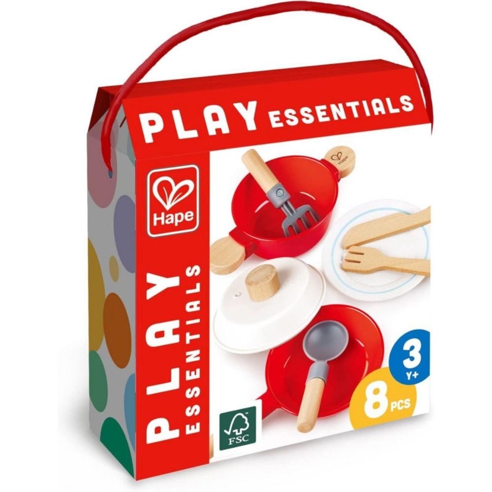 Juego De Cocina Con Ollas Y Platos Hape De Madera - Promart