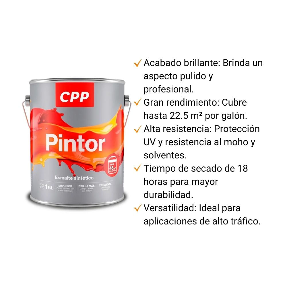Esmalte sintético Pintor Blanco 1 galón CPP - Promart