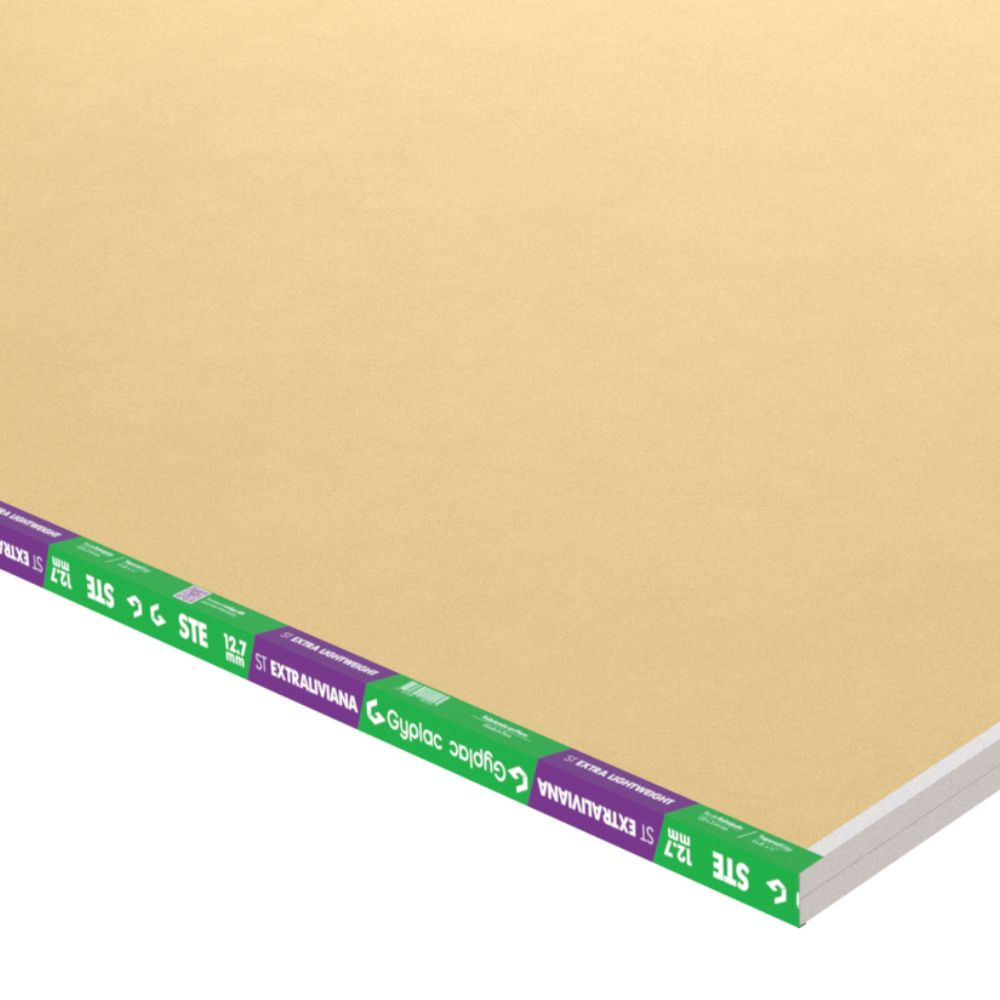 Plancha de Drywall Gyplac ST Extraliviana 1/2” (12.7mm) 1.22m x 2.44 m ...
