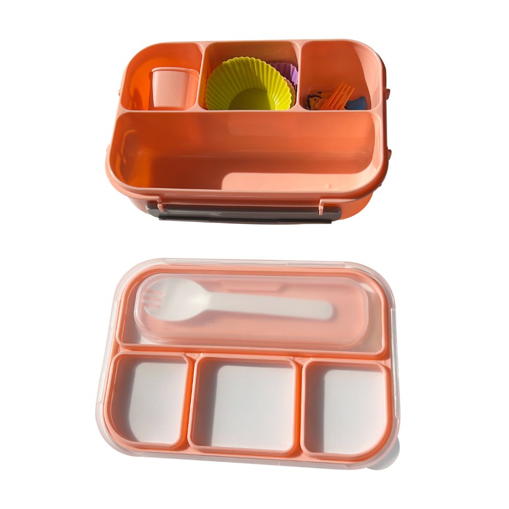 Taper Bento Box 4 Divisiones y Accesorios Rosa 1.3L Back to School ...