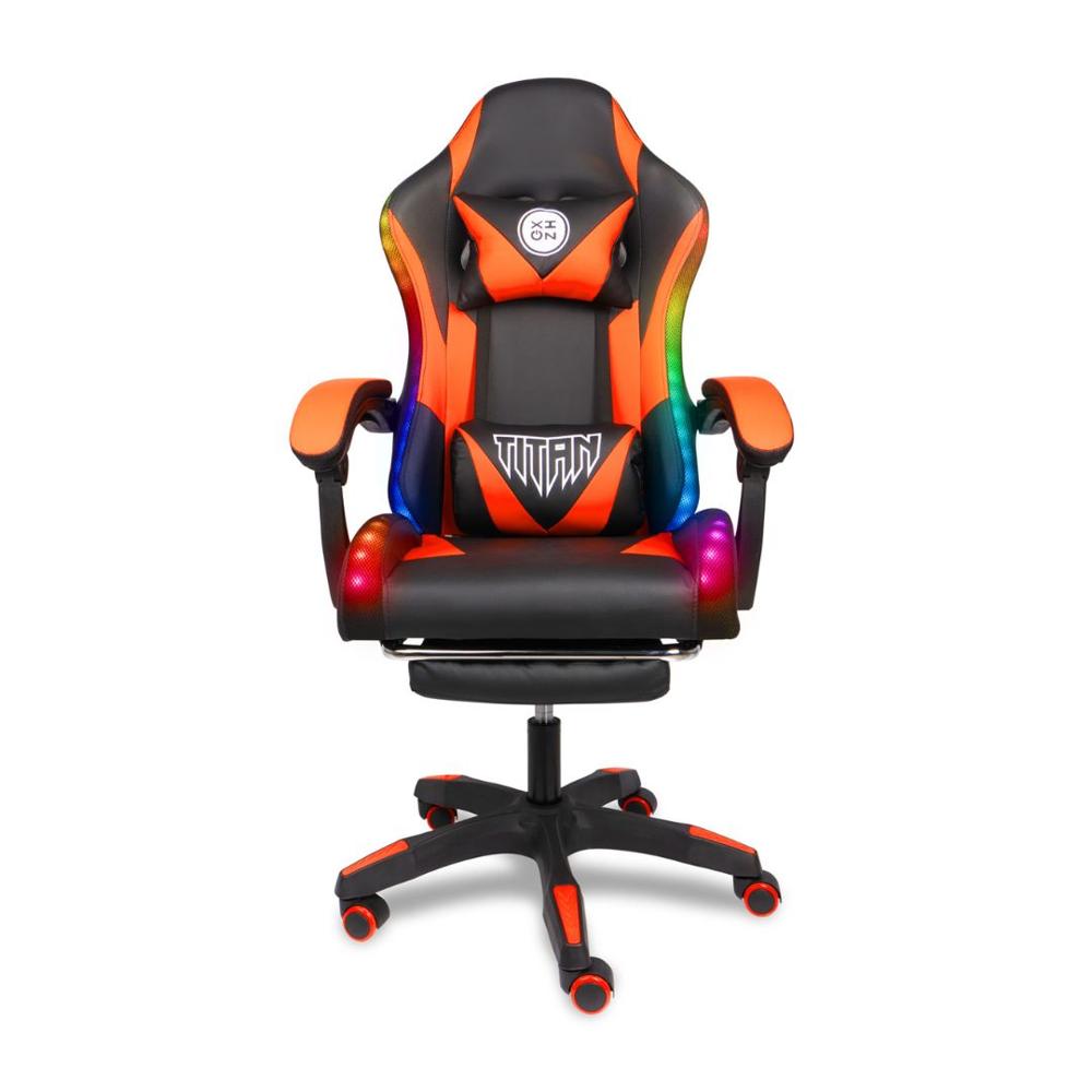 SILLA GAMER CON LUCES RGB XION TITAN ERGONÓMICA CON MASAJEADOR ...