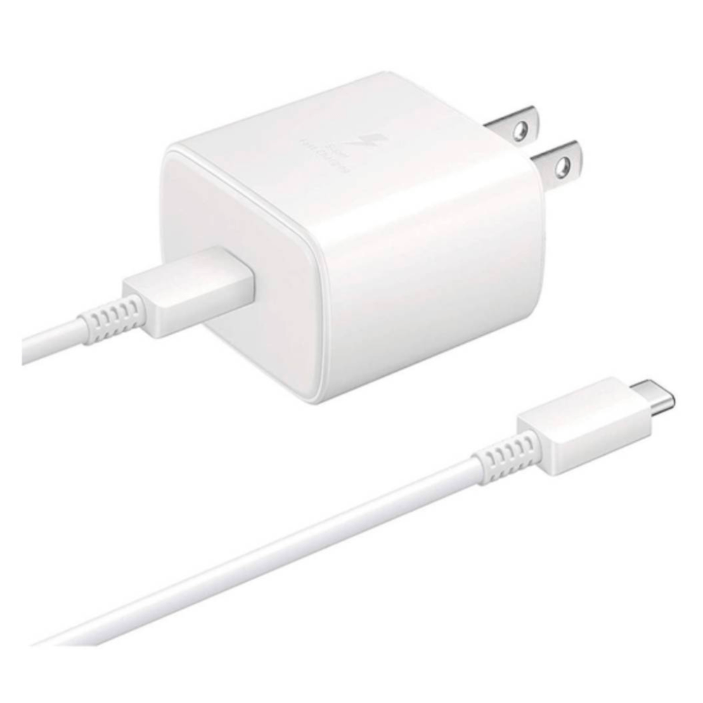 Cargador Adaptador Generico Samsung 45W USB-C Con Cable Tipo C Blanco ...