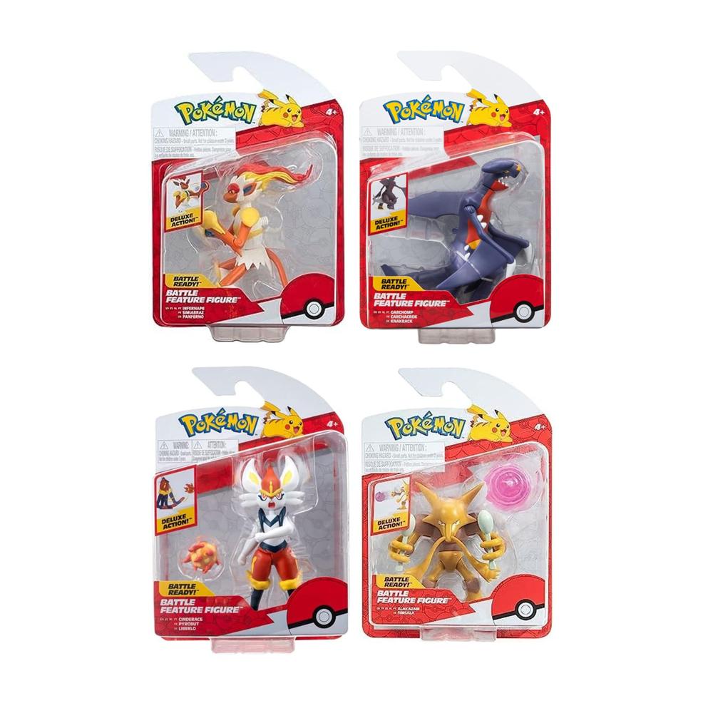 Pokemon Set Jazwares Alakazam Garchomp Infernape Cinderace - Promart