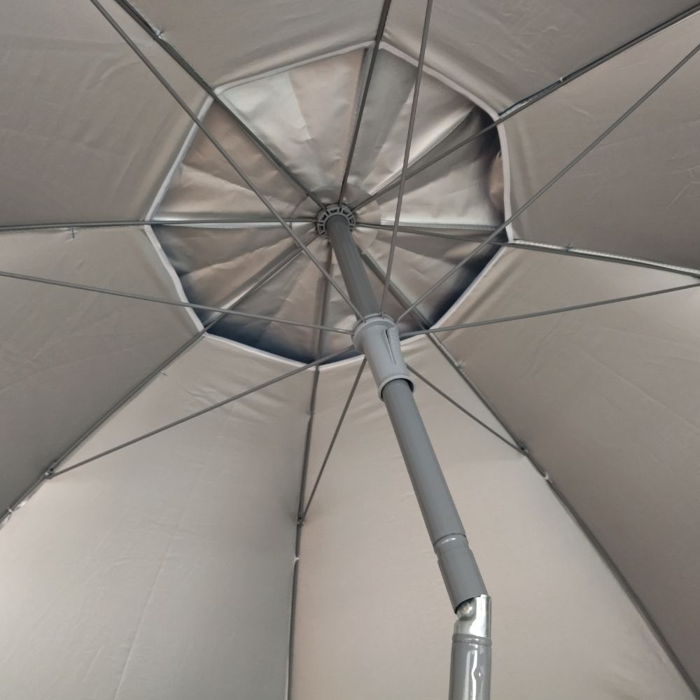 Sombrilla Playera Orange UV 50+ 250cm Gris con Ventilación - Promart