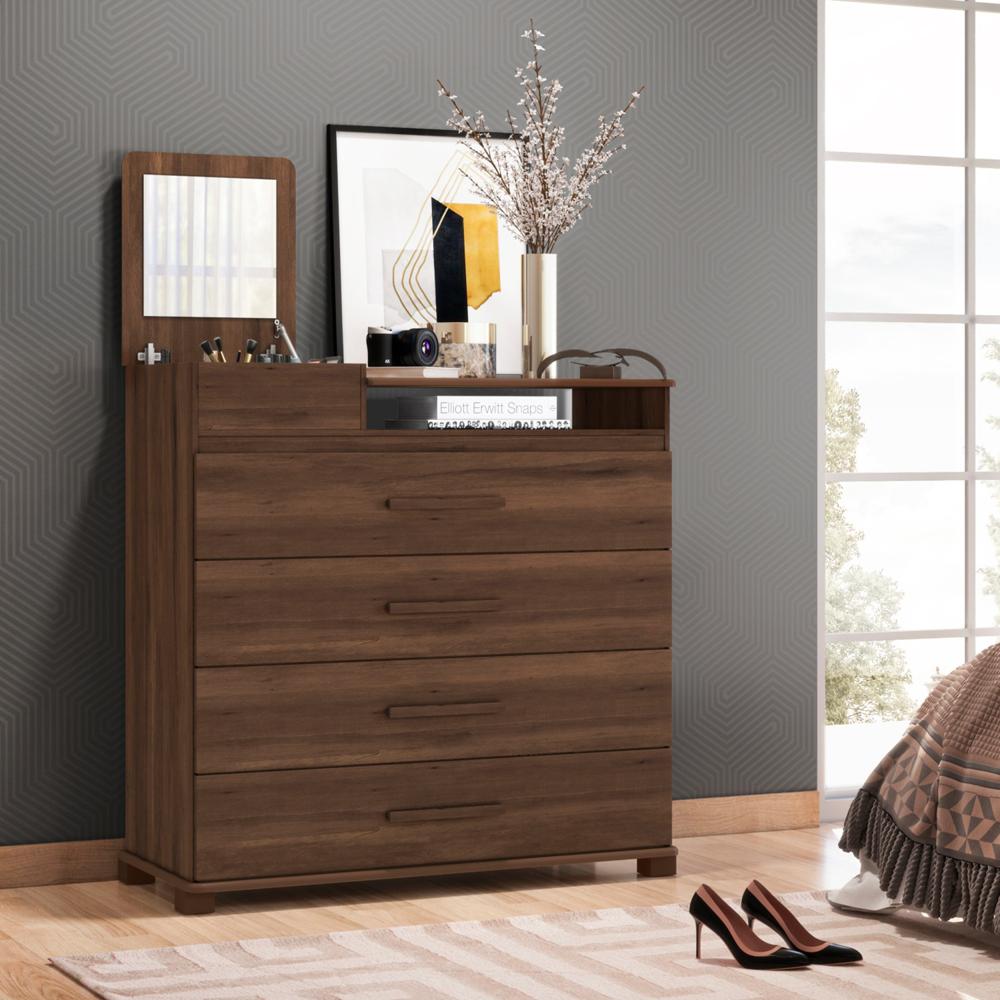 Comoda Moderna Amore Home Roby con Espejo y 4 Cajones - Promart