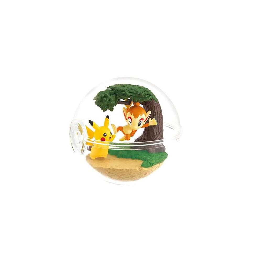 Pokemon Re-Ment Terrarium Pikachu y Chimchar - Promart
