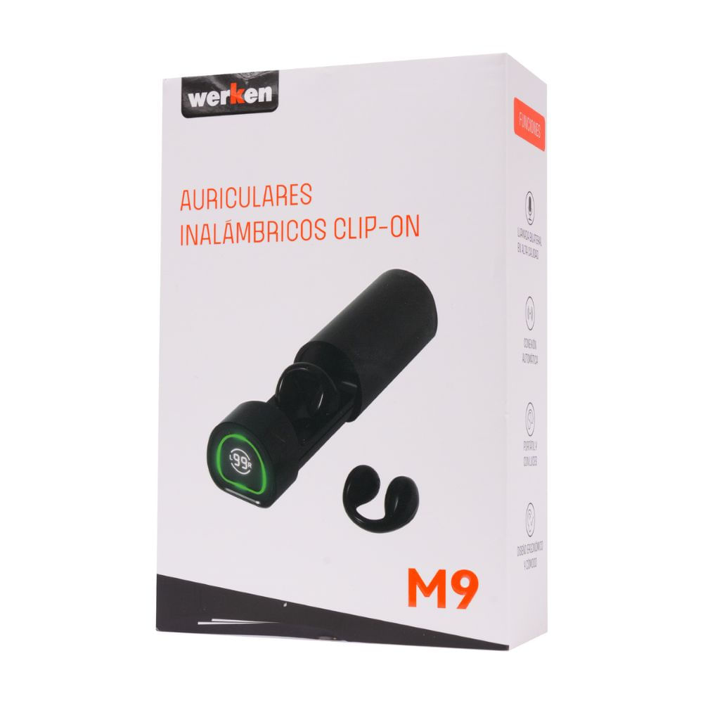 Audifonos Inalámbricos Werken TWS M9 Negro - Promart