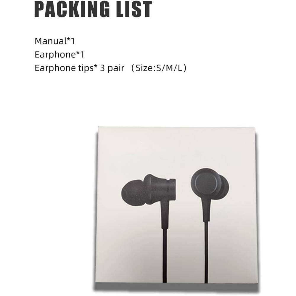 Xiaomi Audífonos Mi In-Ear Piston Basic Negro - Promart