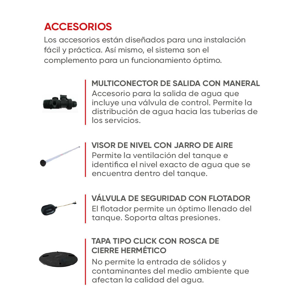 Tanque de agua Arena Pro 600 litros + Kit de Accesorios | Promart.pe ...