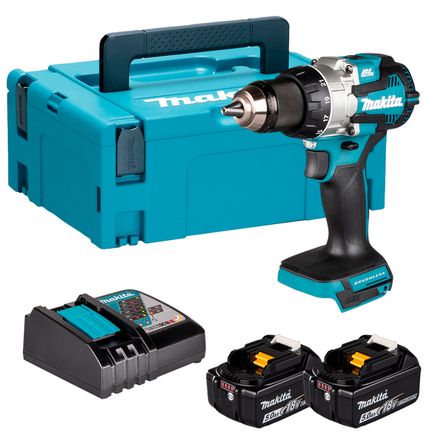 Taladro Atornillador 1/2 Makita 18V BL + 2 Bat 5Ah DDF489RTJ - Promart