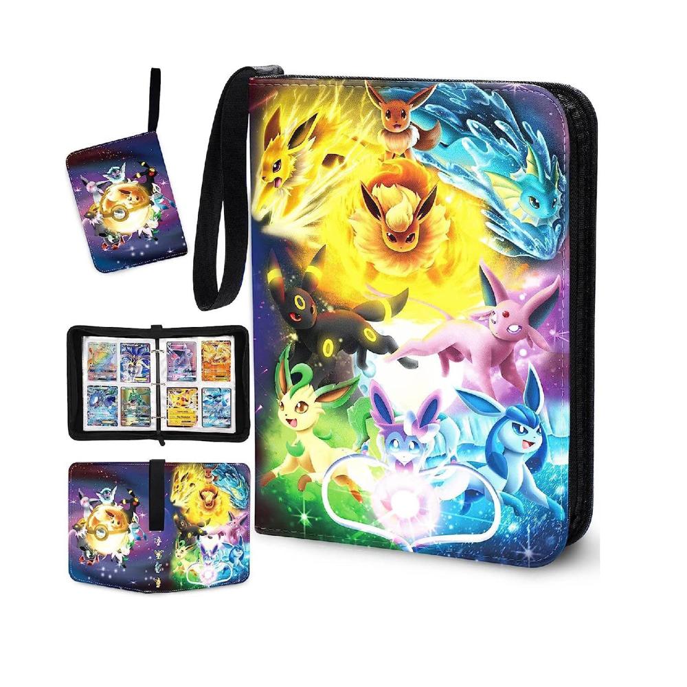 Pokemon Folder 4 Pocket 400 Cartas Eevee Evolutions - Promart