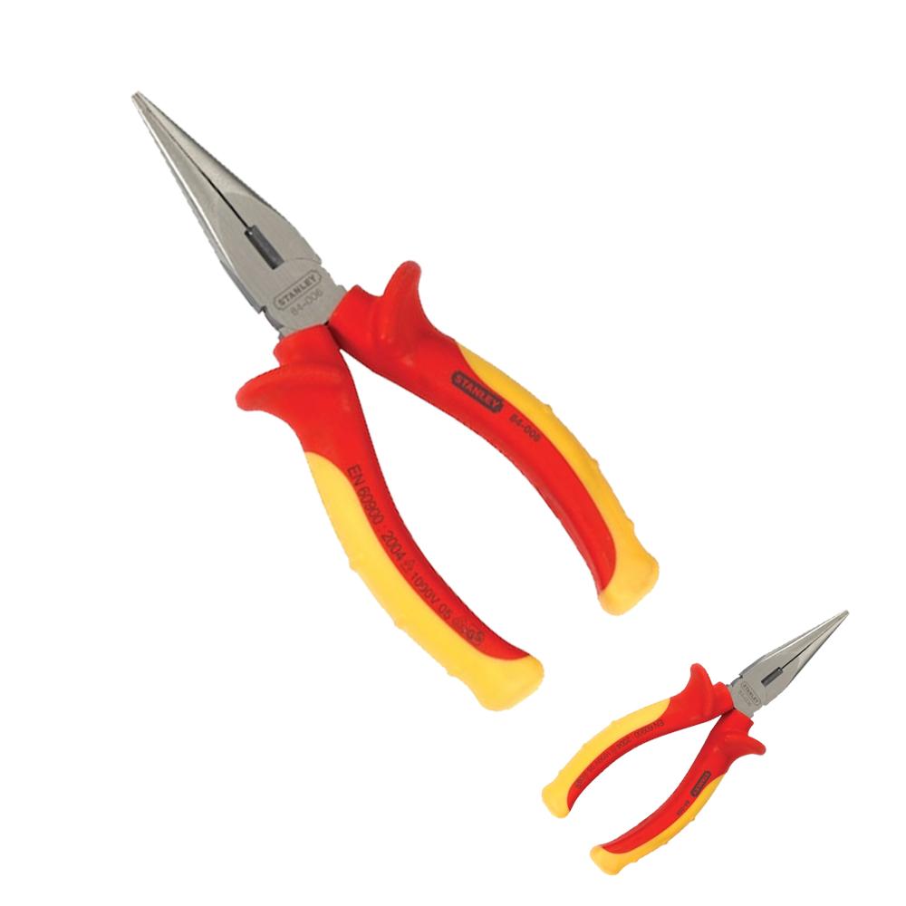 Alicate de Punta Larga 6-1/4" Aislado 1000V 160 mm STANLEY Mango Ergonómico - Promart