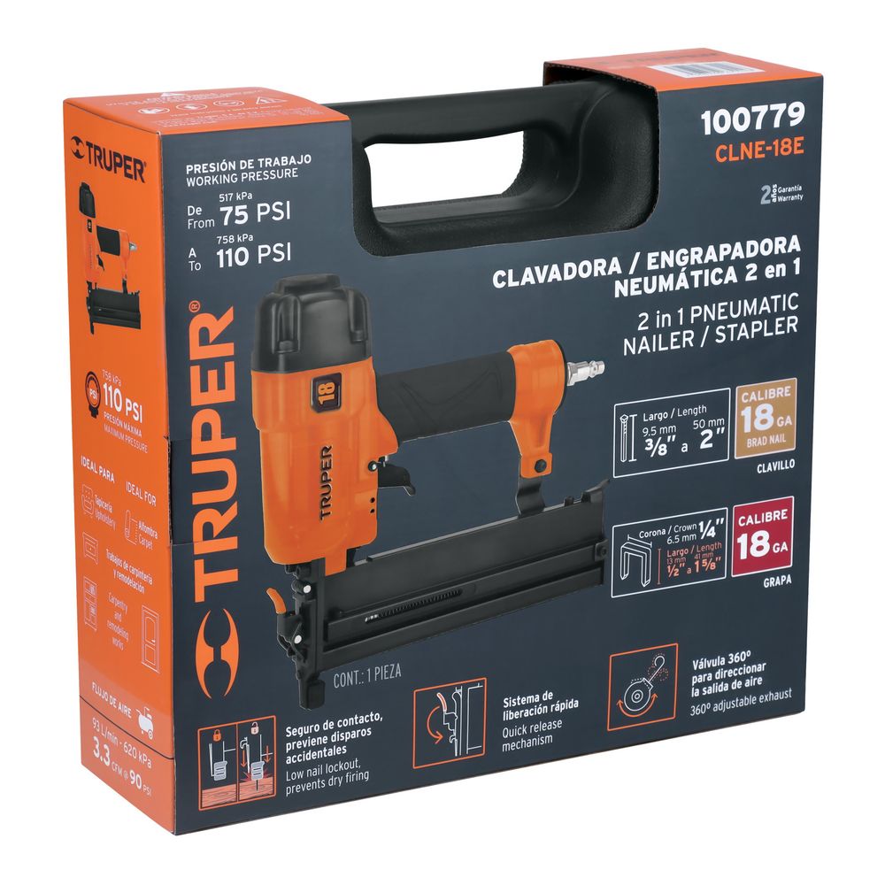 Clavadora Engrampadora Neumática Profesional | Promart.pe - Promart